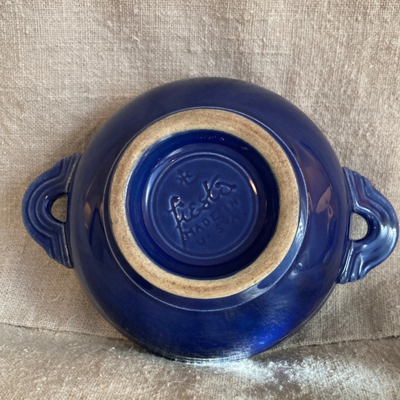 Homer Laughlin | Dining | Vintage Fiestaware Cobalt Blue Cream Soup ...